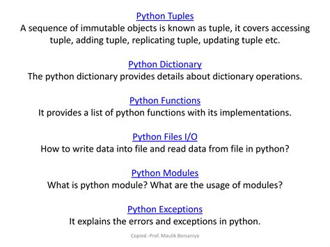 Chapter 1 Introduction To Python Maulik Borsaniya Pptx
