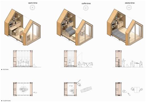 A Small Cabin Like Structure That Can Be Compressed When Not In Use