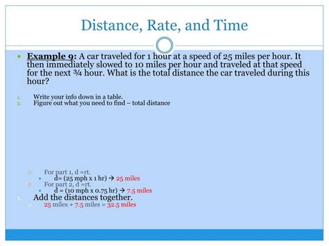 PPT Unit 2 Week 5 Fastest Rate Multi Trip And Average Distance Rate And Time Problems