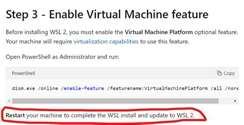 Wsl 2 Requires An Update The Update Only Applies To Machines With Wsl · Issue 5014