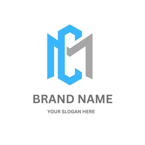 Mc206 글자 Mc 로고 디자인 프리미엄 벡터