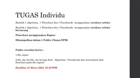 Algoritma Pemrograman Materi 2 Algoritma Struktur Dasar Seleksi Dan Seleksi Bersarangpptx