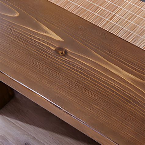 Contemporary Solid Wood Coffee Table 4 Legs Coffee Cocktail Table