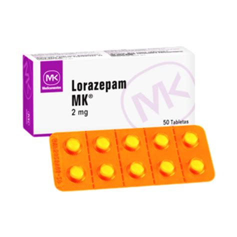 Lorazepam Mk 2mg Ansiolítico Y Tratamiento Para Trastornos De Ansiedad