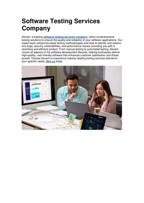 Ppt Software Testing Services Company Powerpoint Presentation Free