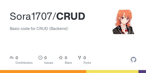 Github Sora1707crud Basic Code For Crud Backend