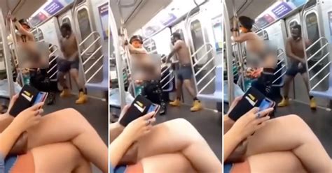 Putting The Sub In Subway Attention Seeking Couple Turn Train Car Into Their Personal Sex