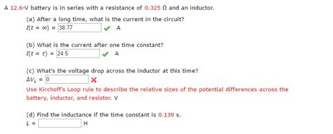 Solved Example 20 8 An Rl Circuit Goal Calculate A Time