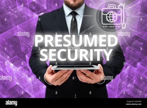 Sign Displaying Presumed Security Word Written On System Safe From