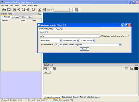 Cytoscape App Store Mimiplugin