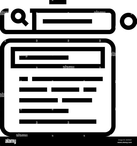 Autocomplete Nlp Line Icon Vector Illustration Stock Vector Image And Art