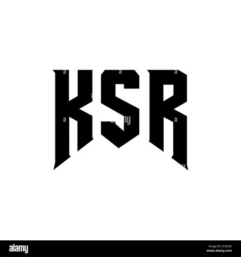 Ksr Letter Logo Design For Technology Company Ksr Logo Design Black And White Color Combination