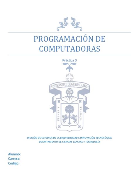 Práctica 0 Operadores Identificadores Secuencial Pdf Lenguaje De Programación