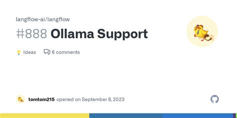 ollama support · langflow ai langflow · discussion 888 · github