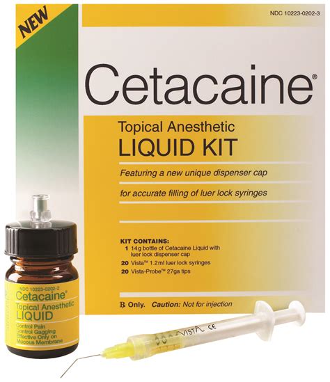 Cetacaine Topical Anesthetic Liquid Kit Cetylite Industries Inc