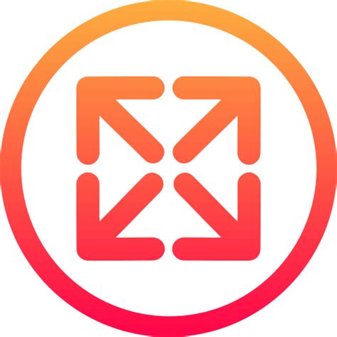 Maximize Generic Gradient Outline Icon