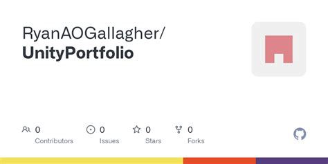 GitHub RyanAOGallagher UnityPortfolio