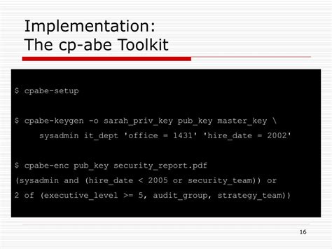 Ppt Ciphertext Policy Attribute Based Encryption Powerpoint