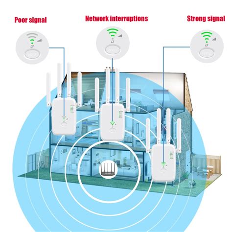 Wireless Routers Amplifier Wifi Repeater Dual Band 5 Ghz And 2 4 Ghz Wifi Extender 2 Ethernet