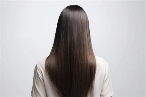 Medium Layered Hair Back View