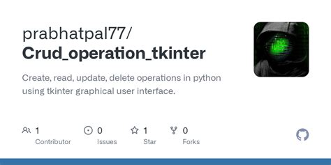 Github Prabhatpal77 Crud Operation Tkinter Create Read Update Delete Operations In Python