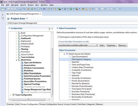 ibm rational team concert advanced work item customization