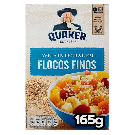 Aveia Em Flocos Finos Integral Quaker 165g