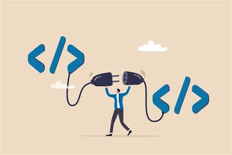 Api Application Programming Interface Connect Between Stock Vector Royalty Free 2180379731