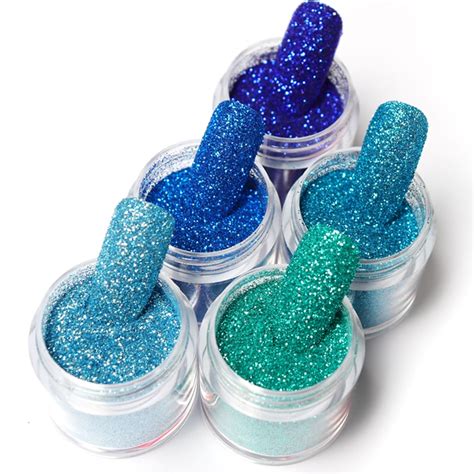 샤이니 그라데이션 네일 글리터 파우더 1 병 블루 그린 파우더 Diy 네일 아트 팁 장식 액세서리 네일 용품네일 글리터 Aliexpress