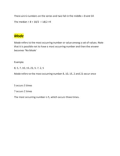SOLUTION Statistics Practice Questions Mean Median And Mode Studypool