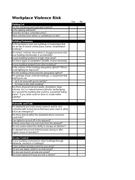 Workplace Violence Risk Assessment Pdf Public Toilet Elevator