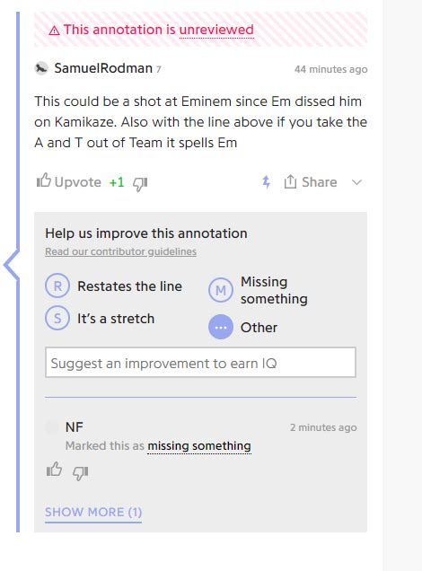 Nf Just Marked This As Missing Something Rnfrealmusic