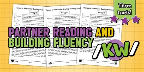 Partner Reading And Building Fluency Kw Partner Reading And Building Fluency Kw