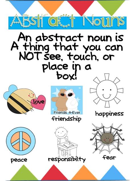 19 Best Abstract Nouns Images On Pinterest Abstract Nouns Grammar