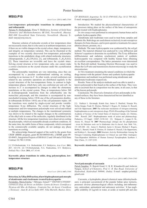Pdf Detection By X Ray Diffraction Of New Bisphosphonate Polymorphs