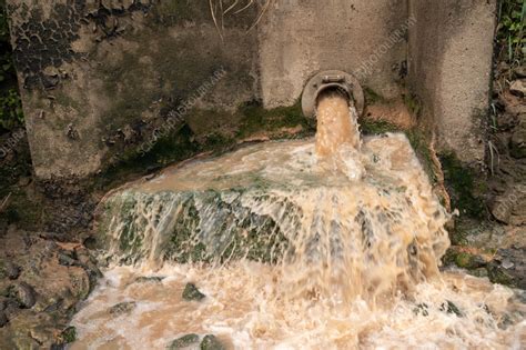 Effluent Discharge From A Factory Stock Image C0590445 Science