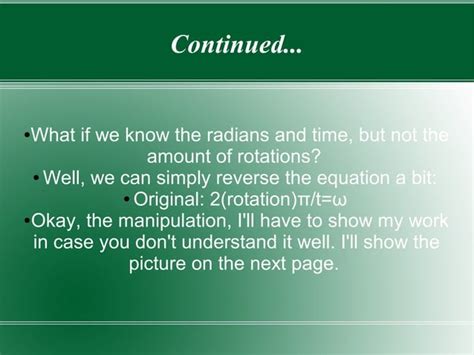 Physics Concept No 2 Angular Frequency Odp