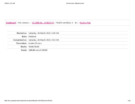 Graded Quiz Unit 3 Attempt Review Question 1 Correct Mark 1 Out Of 1