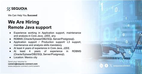 Remote Java Support 95642 Sequoia Connect Sequoia Connect