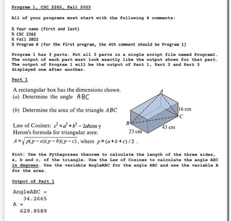 Solved Program 1 Csc 2262 Fall 2022 All Of Your Programs