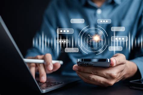 Businessman Using Chat Bot Intelligence Ai Chat With Ai Artificial