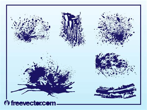 Vector Paint Splatter Vector Art Graphics Freevector Com