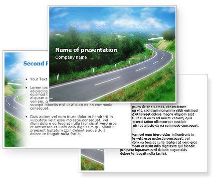 Powerpoint Templates Free Download Road Powerpoint Templateroad Background Powerpoint Presentation
