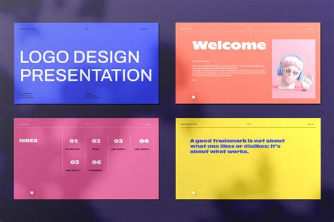 Free Logo Presentation Template Behance