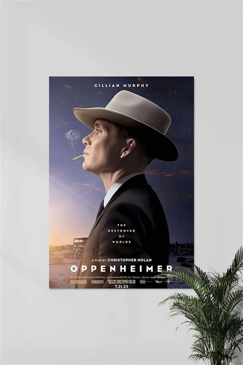 Oppenheimer 00 Christopher Nolan Movie Poster Posterized
