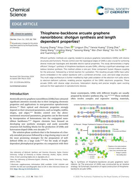 Pdf Thiophene Backbone Arcuate Graphene Nanoribbons Shotgun
