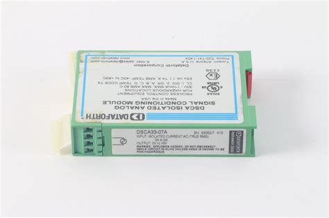 Dataforth Dsca33 07a Isolated Ac Input Module Ntc Tech