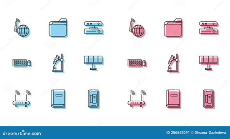 Set Line Router And Wi Fi Signal User Manual Social Network Smartphone Mobile Phone Test