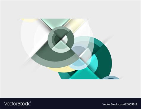 Geometric Design Abstract Background Circles Vector Image
