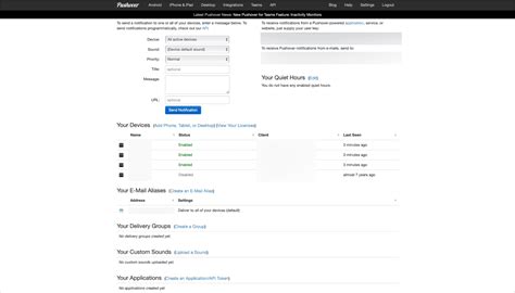 Pushover Reliably Send Real Time Push Notifications To Iphone Android Mac And Windows